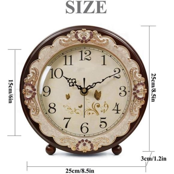 Wall Decor | Vintage Table Clock Retro Nonticking European Style Beside ...
